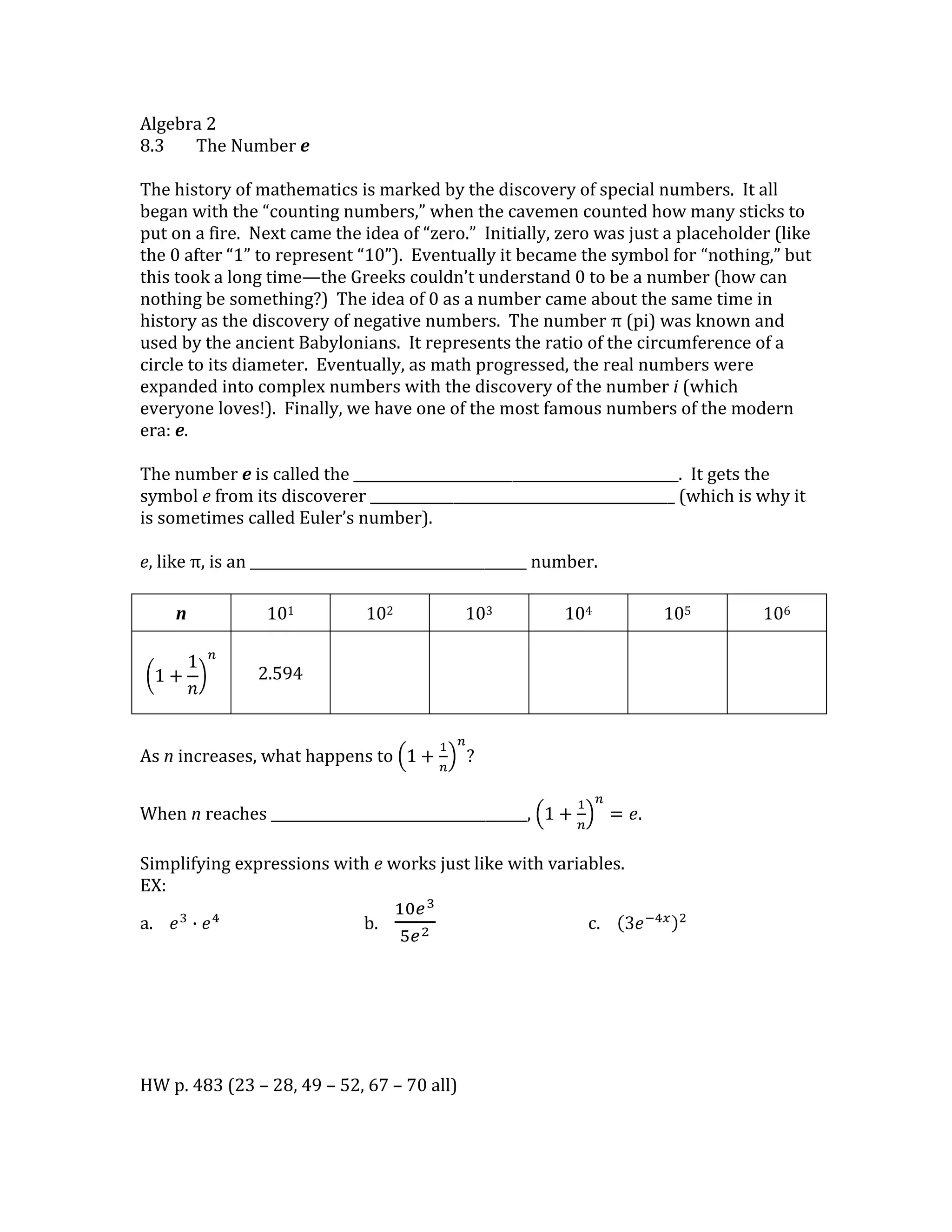 A28-3 number e notes | DOCX