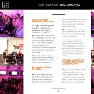 Advertising Week Programmatic POV | PDF