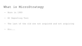 Microstrategy for Data Engineers | PDF
