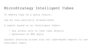 Microstrategy for Data Engineers | PDF