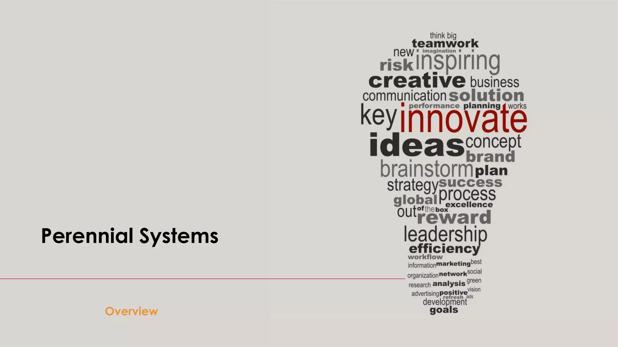 Perennial Systems - Company Overview | PPT