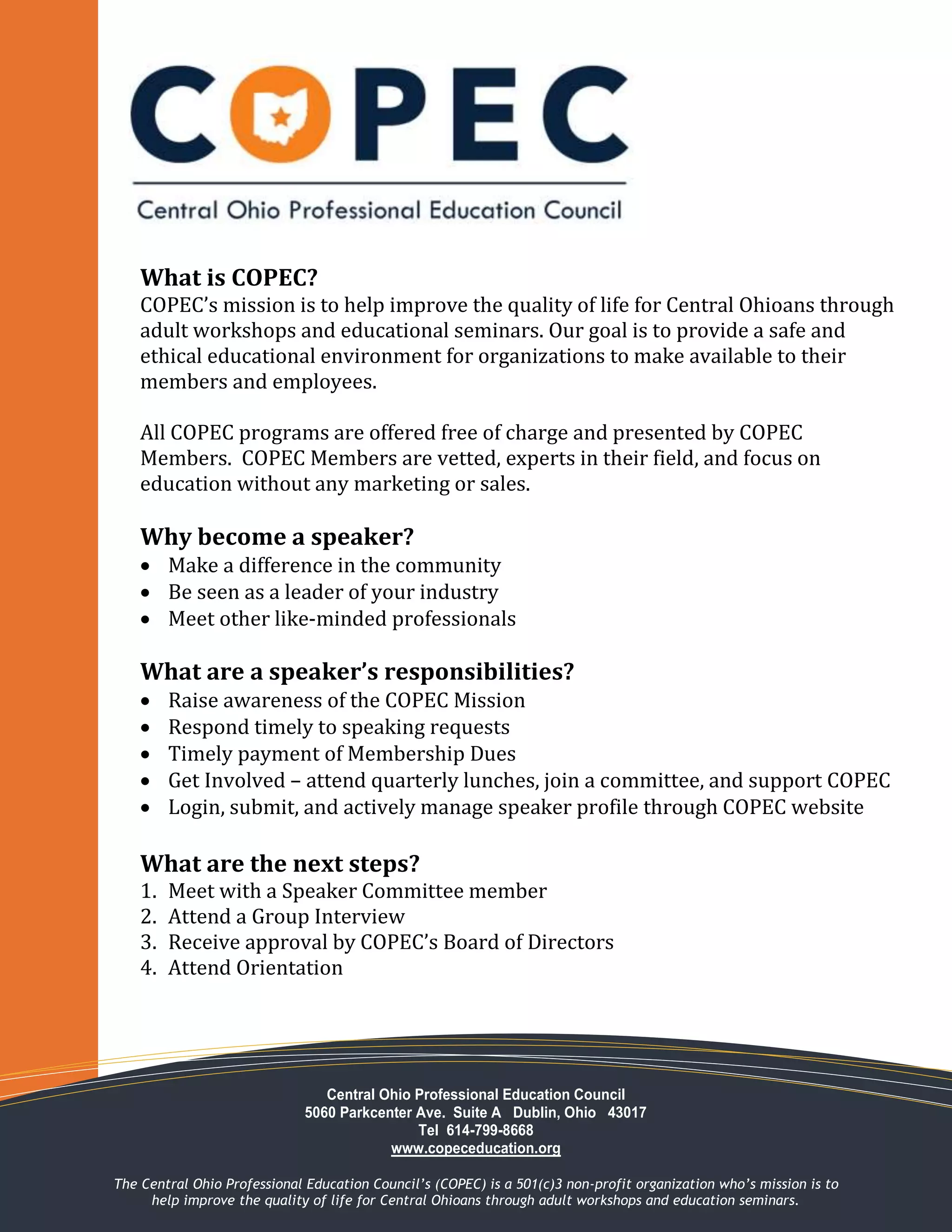 COPEC Intro | PDF | Free Download