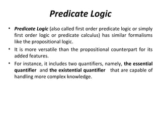 Predicate logic_2(Artificial Intelligence) | PPT