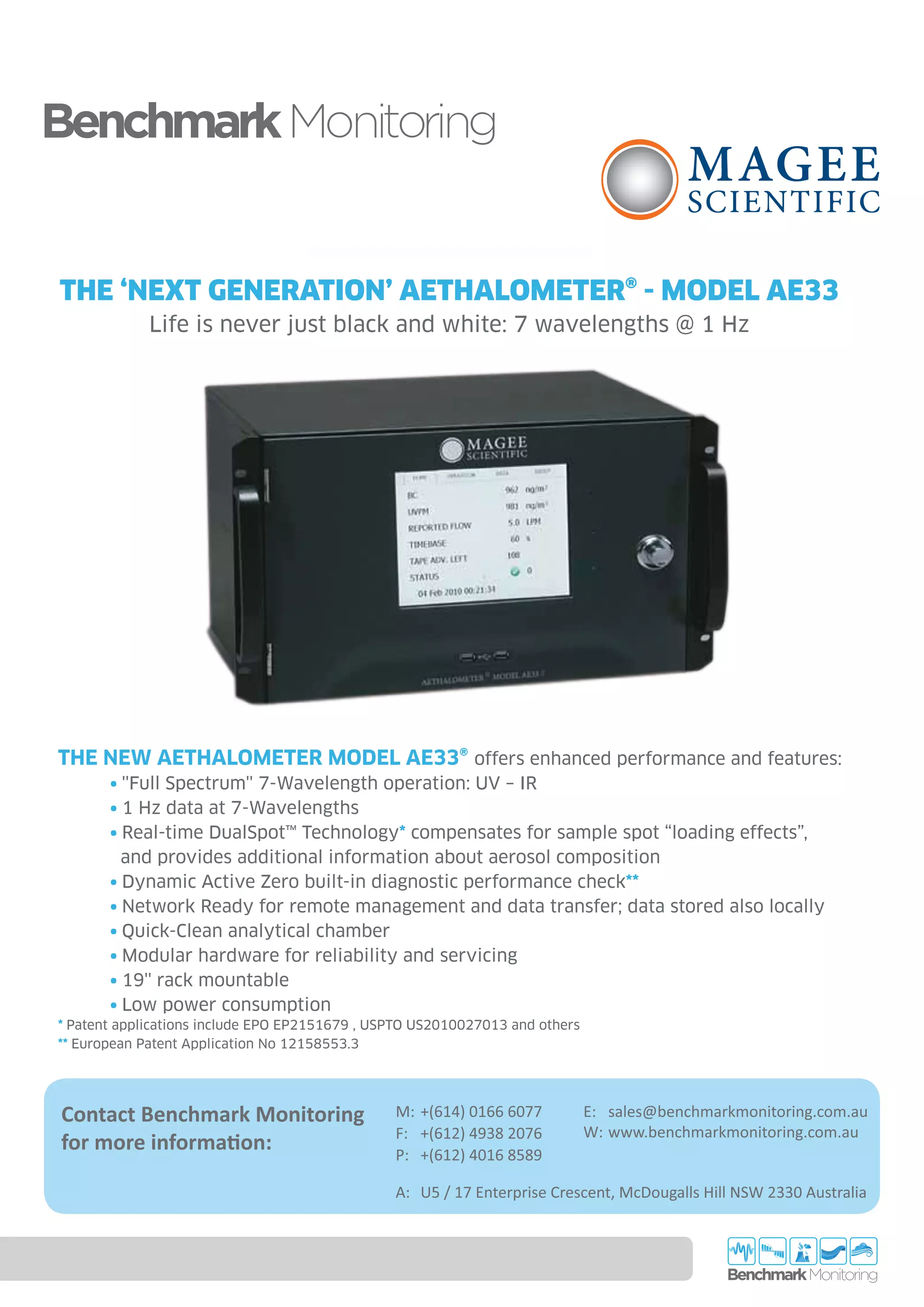 Benchmark Magee Brochure - AE33 Next Gen | PDF