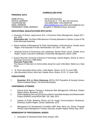 CURRICULUM VITAE | PDF