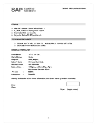 SAP(ABAP) PAPPU | DOC