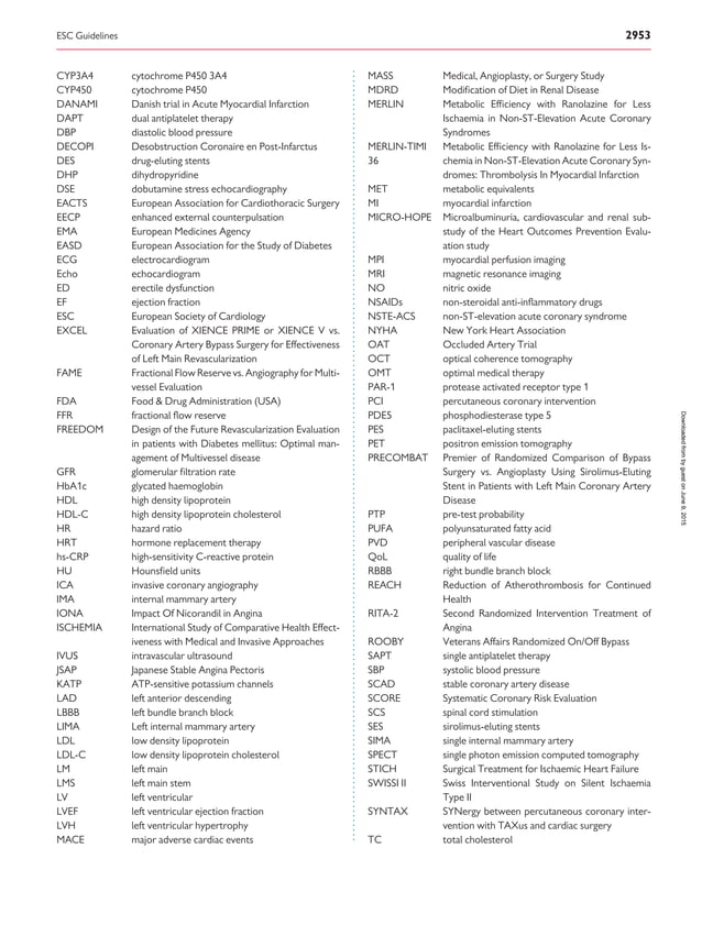 2013 ESC Guidelines (Chronic Stable Angina) | PDF