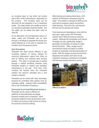 Tank Cleaning with BioSolve | PDF