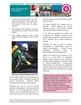 Tank Cleaning with BioSolve | PDF