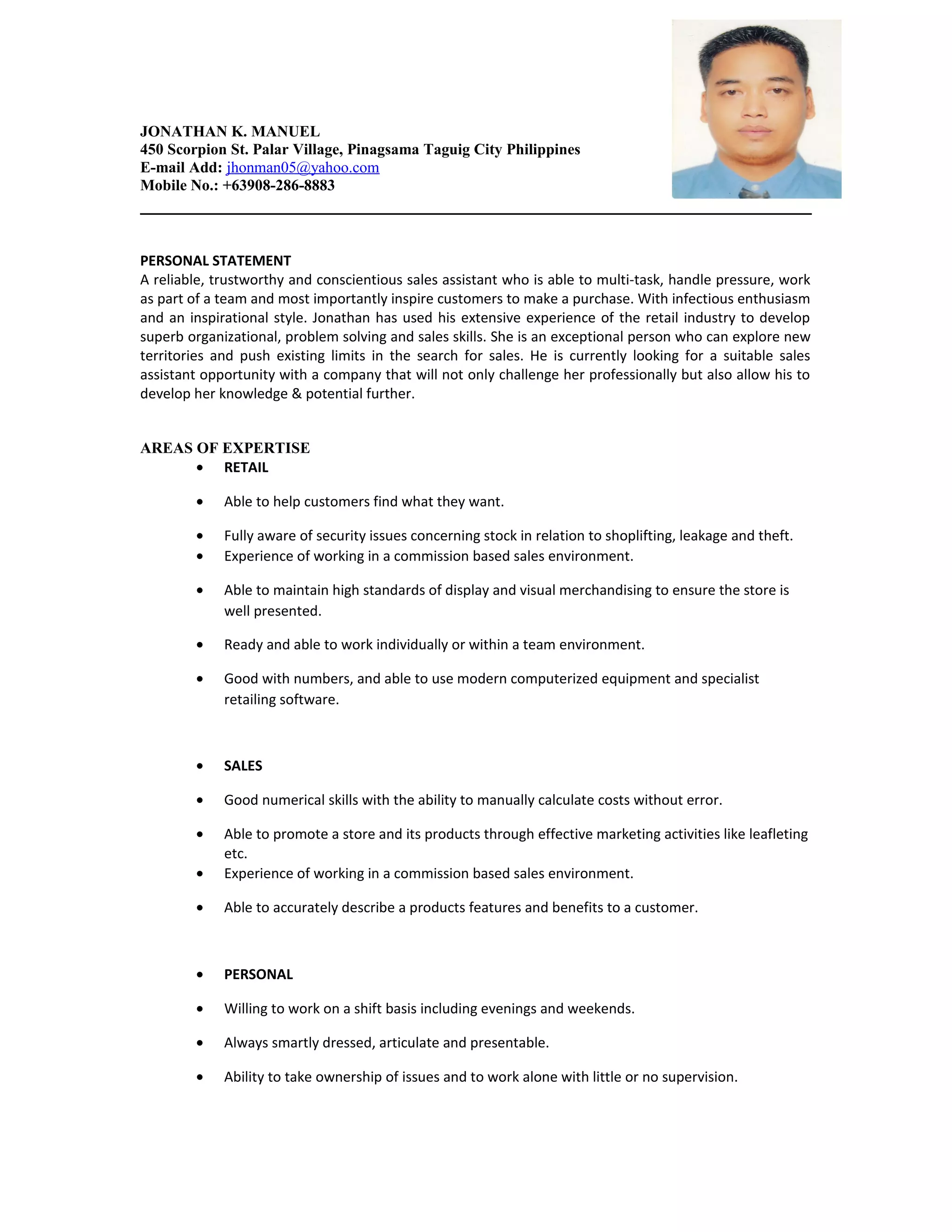 jonathanmanuelresume | PDF