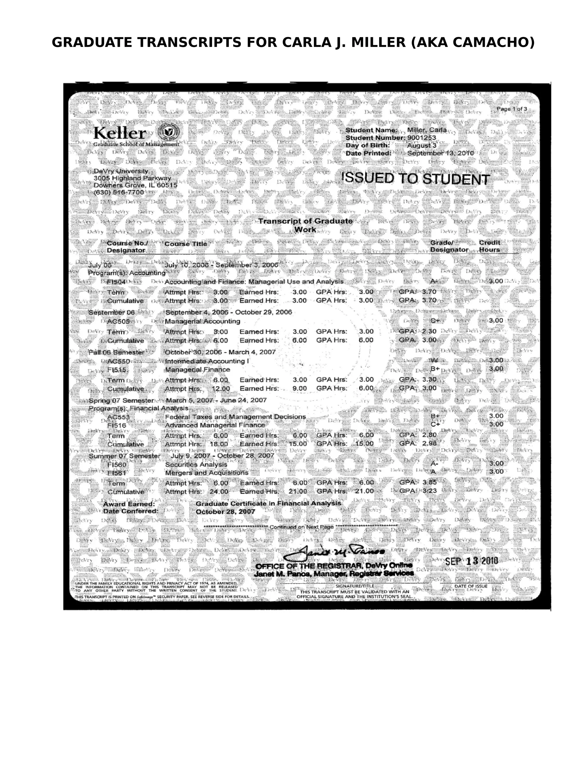 graduate transcripts | PDF | Graduation | Personal Celebrations & Life ...