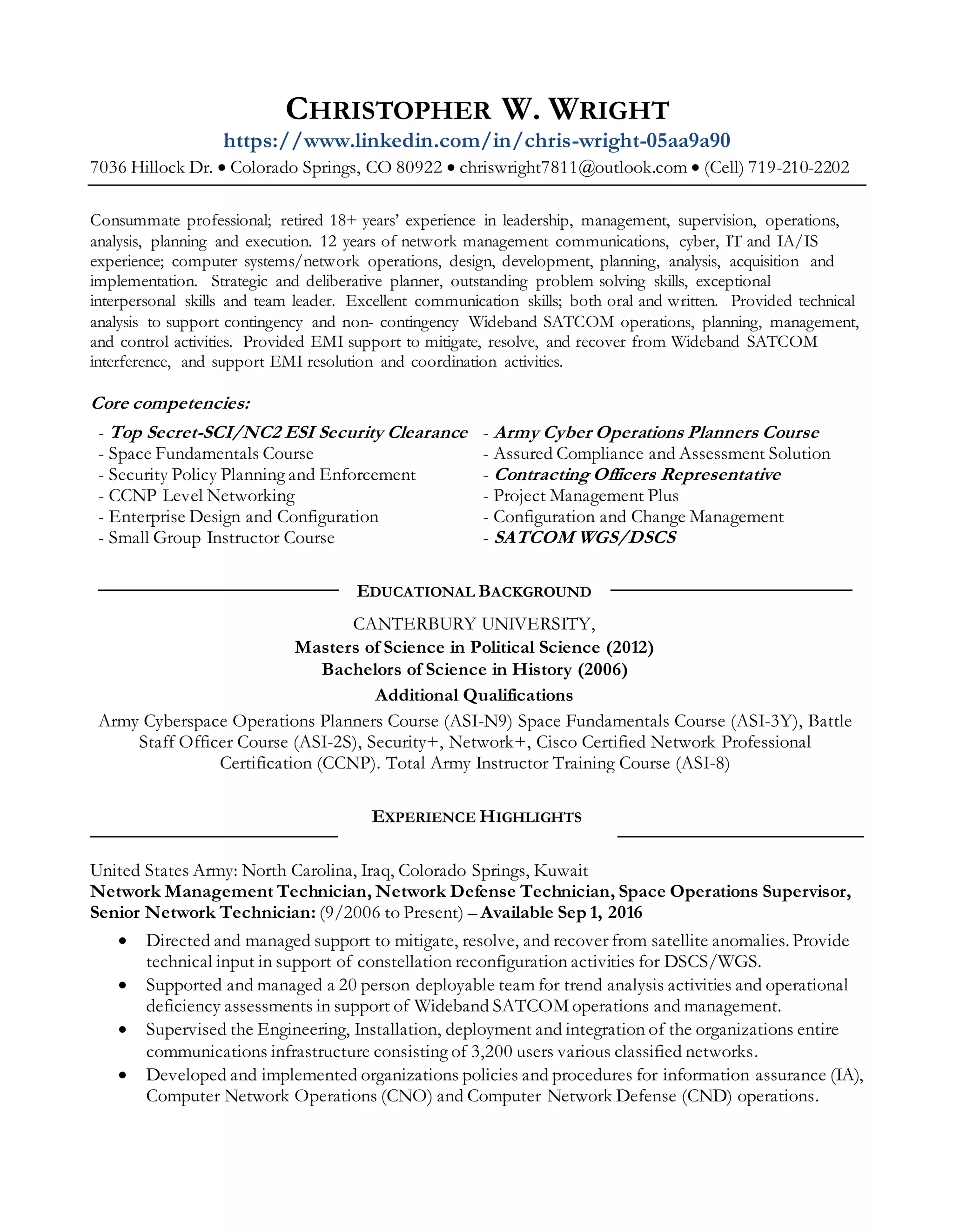 CW3 WRIGHT RESUME.docx1.docx2 | DOCX