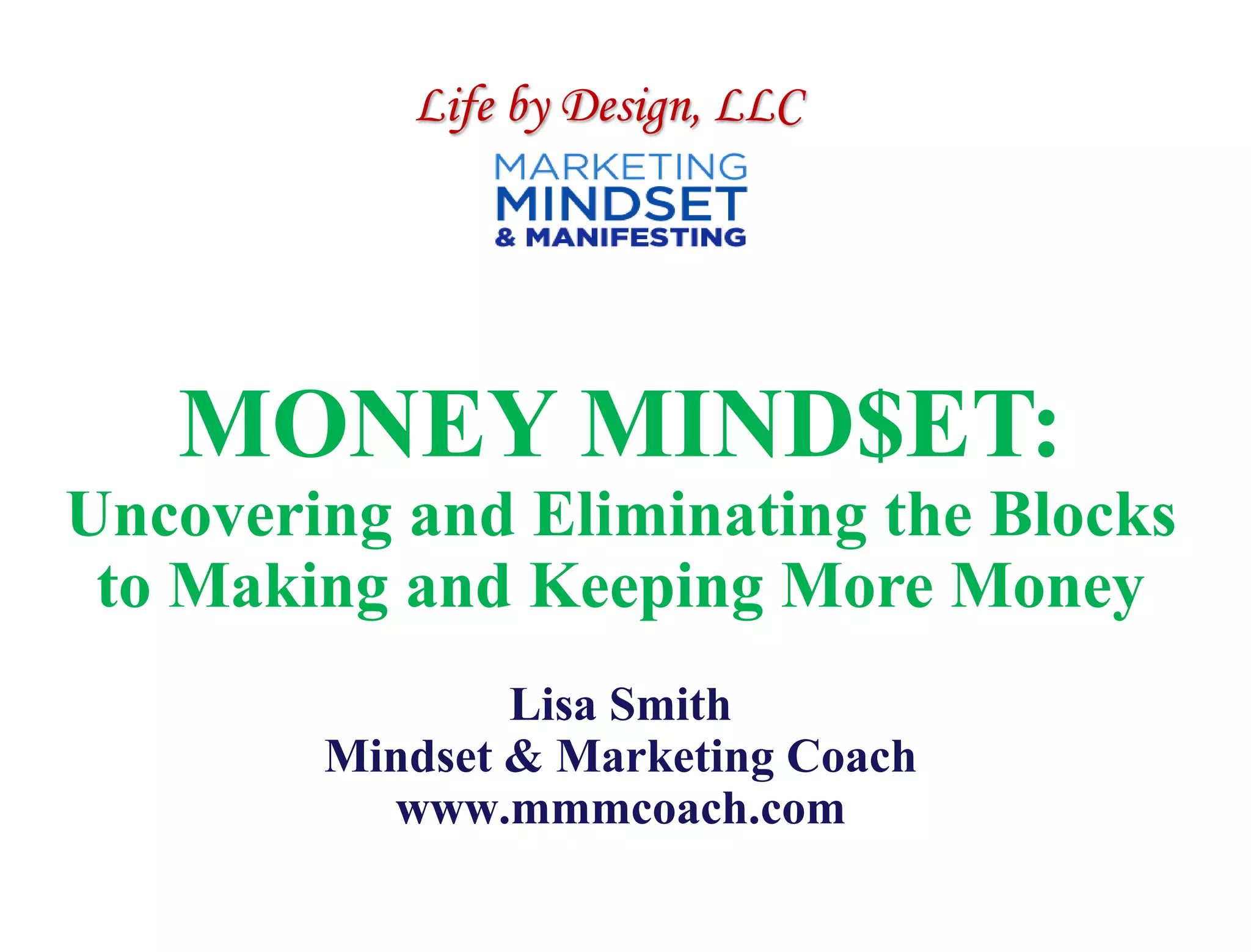 Money Mindset Presentation | PPTX