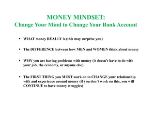 Money Mindset Presentation | PPTX