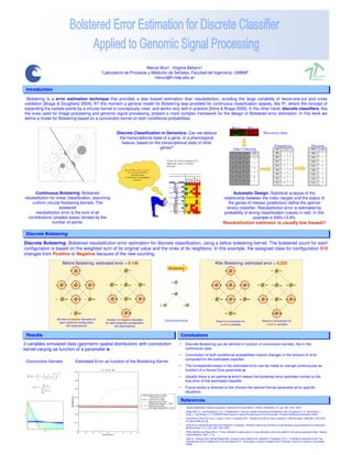Bolstered error estimation for discrete classifier applied to genomic signal processing | PDF