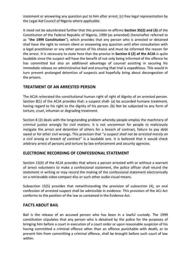 RIGHTS OF AN ARRESTEE DURING POLICE ARREST | PDF