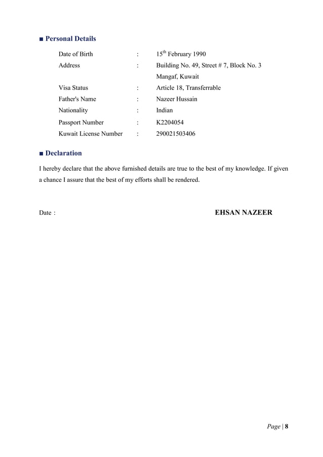 Ehsan New CV 17.8.2016