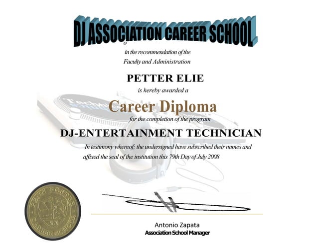 205422_DJ Association Diploma | PDF