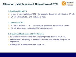 Installation of Metering System at DTC | PPTX