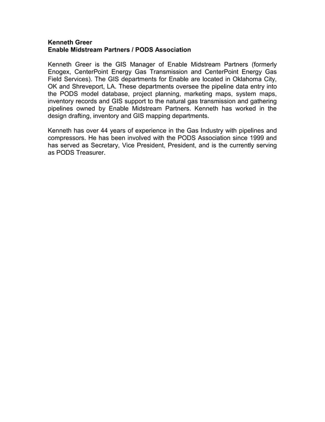 Bio - Kenneth Greer | PDF