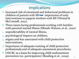 Adopting a Right-Based Approach with Children of Parents with Mental ...