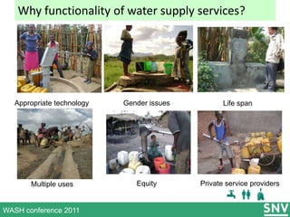 Moving towards Functional Rural Water Supply Services | PPTX