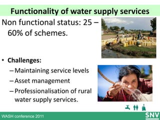Moving towards Functional Rural Water Supply Services | PPT