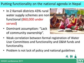 Moving towards Functional Rural Water Supply Services | PPT