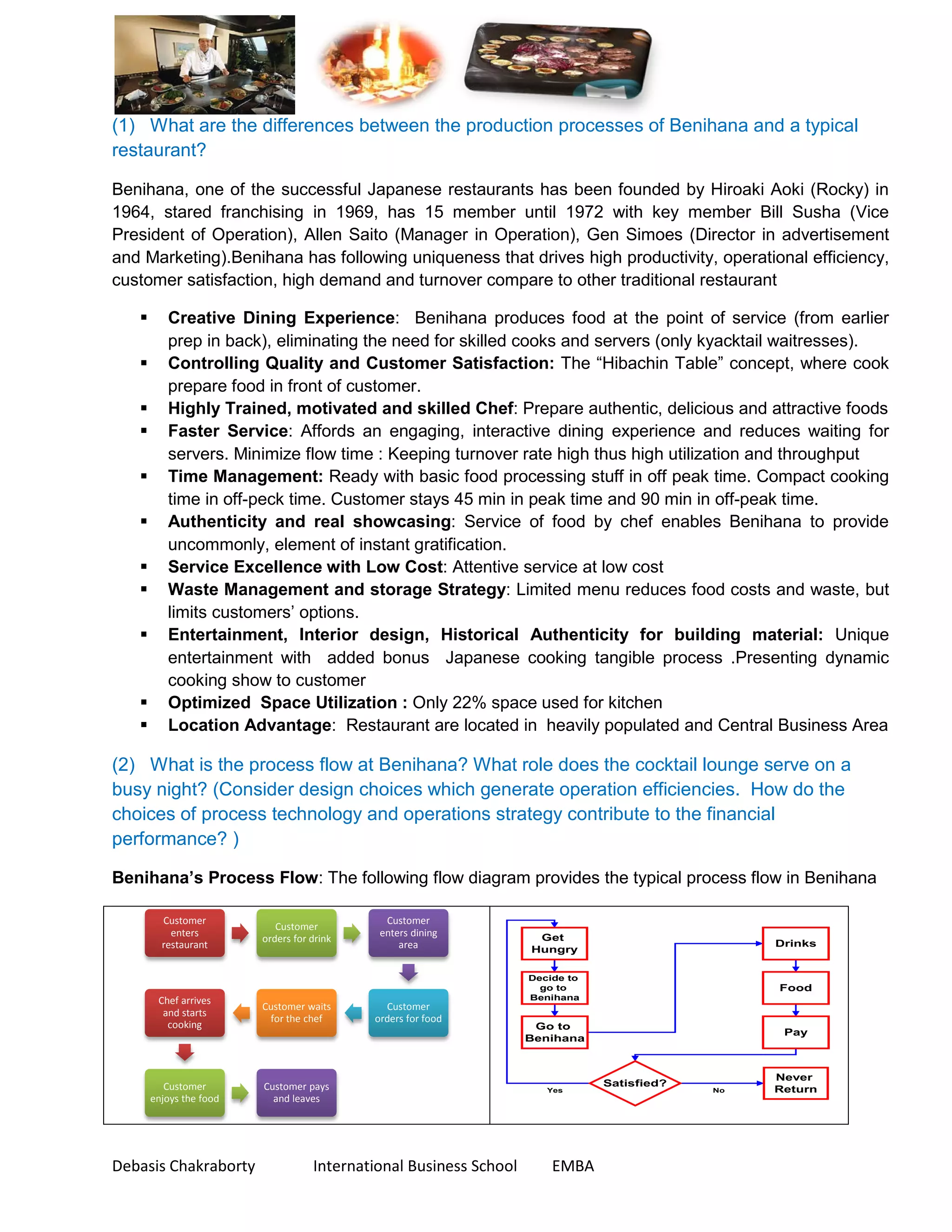 A2 business memo benihana global-ops_ debasis chakraborty_403503 | PDF