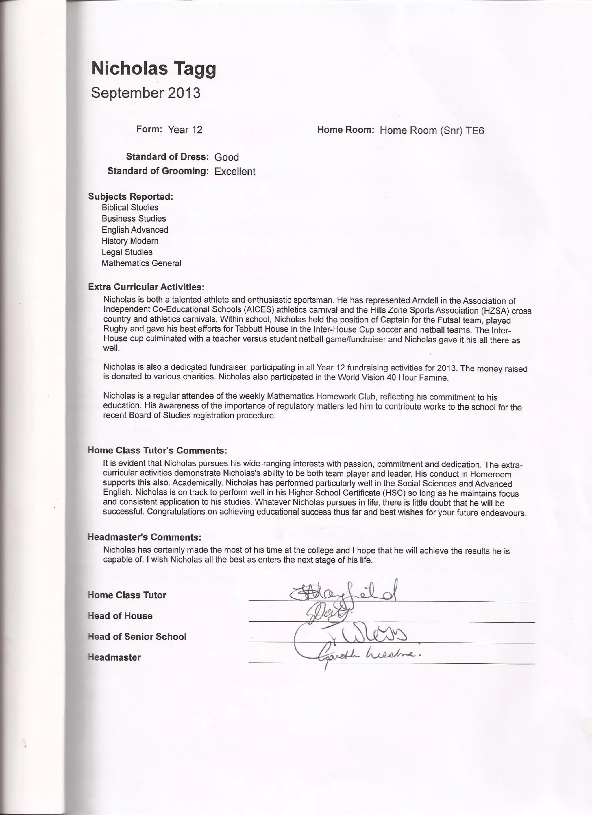 Nick Report (AAC) | PDF