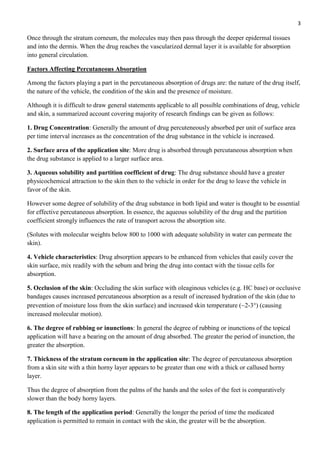 Transdermal Drug Delivery System | PDF | Skin and Dermatology ...