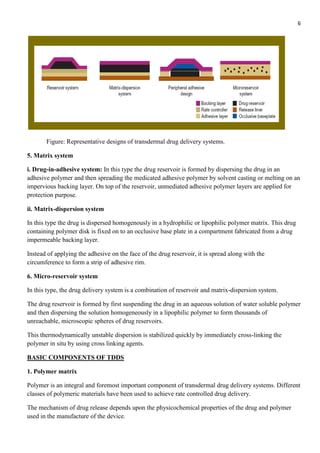 Transdermal Drug Delivery System | PDF | Skin and Dermatology ...