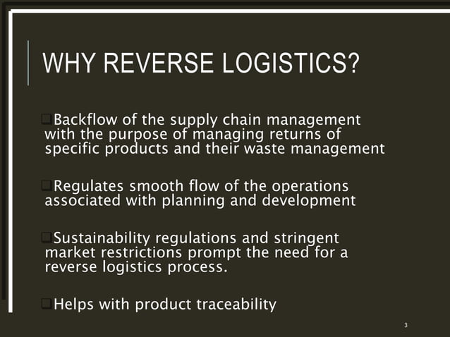 Group 1 Final ppt (Reverse Logistics) | PPTX