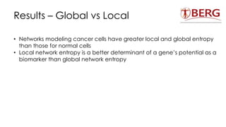 Differential Network Entropy Reveals Cancer System Hallmarks | PPT