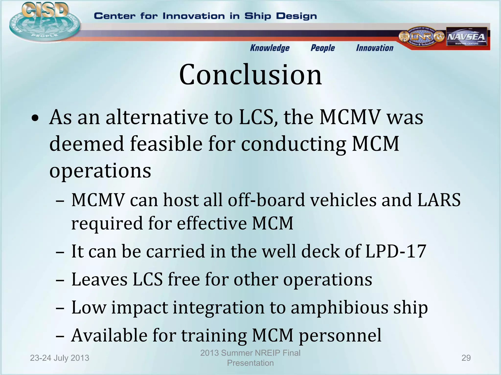 MCM Final Presentation | PDF