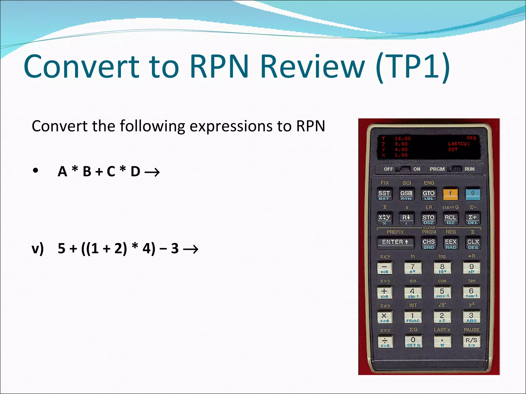 A2 Computing Reverse Polish Notation Part 2 | PPT