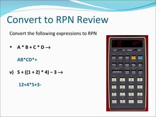 A2 Computing Reverse Polish Notation Part 2 | PPT