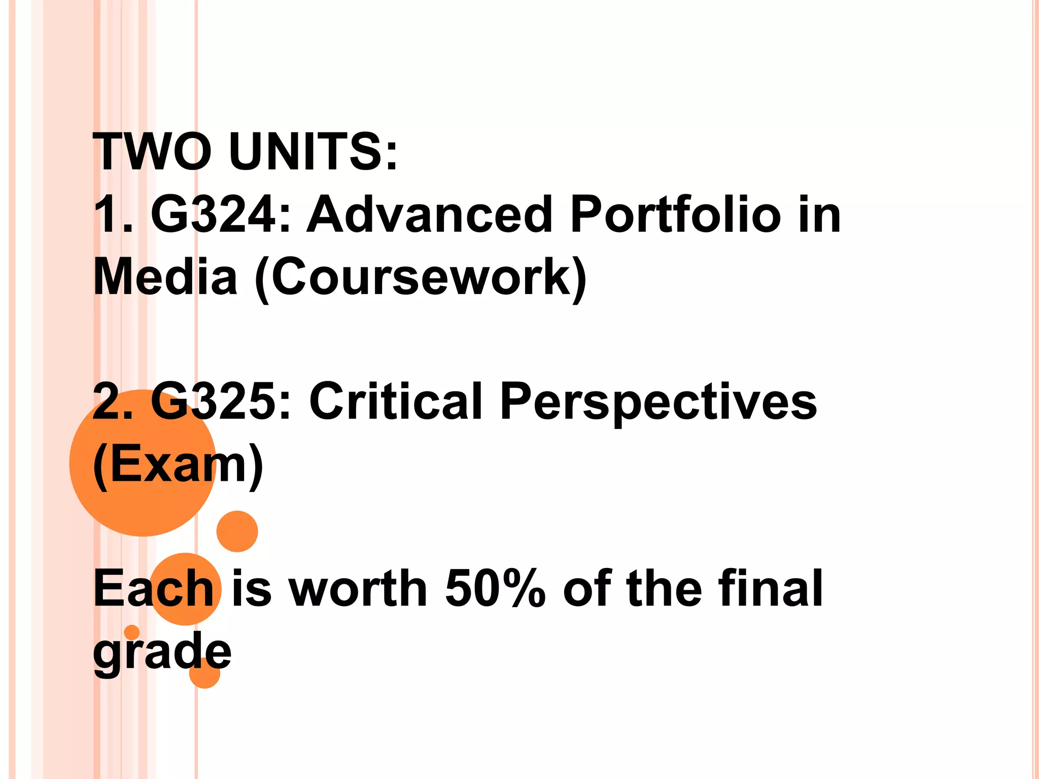 A2 coursework | PPTX