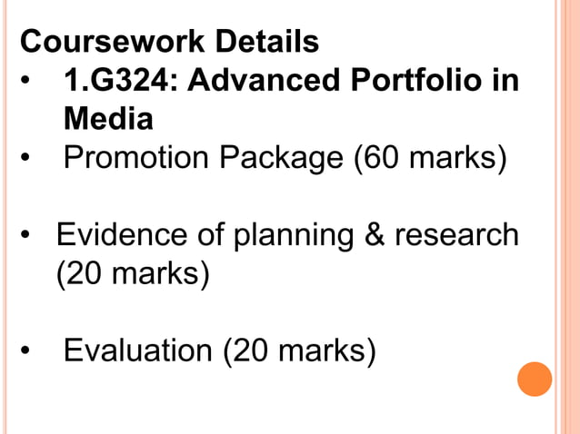 A2 coursework | PPTX