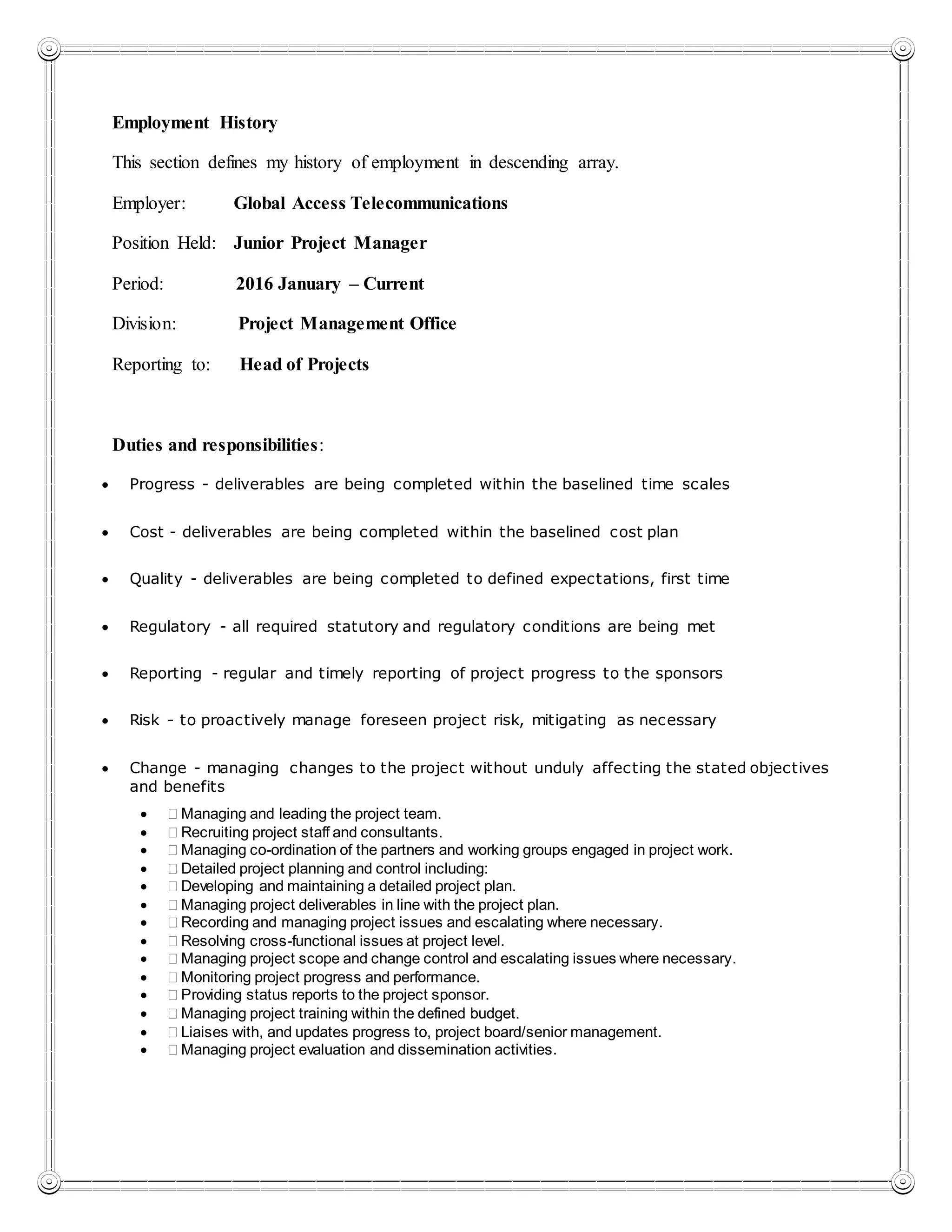 Lwanda Vuyisile Bam CV (Latest version) | DOCX