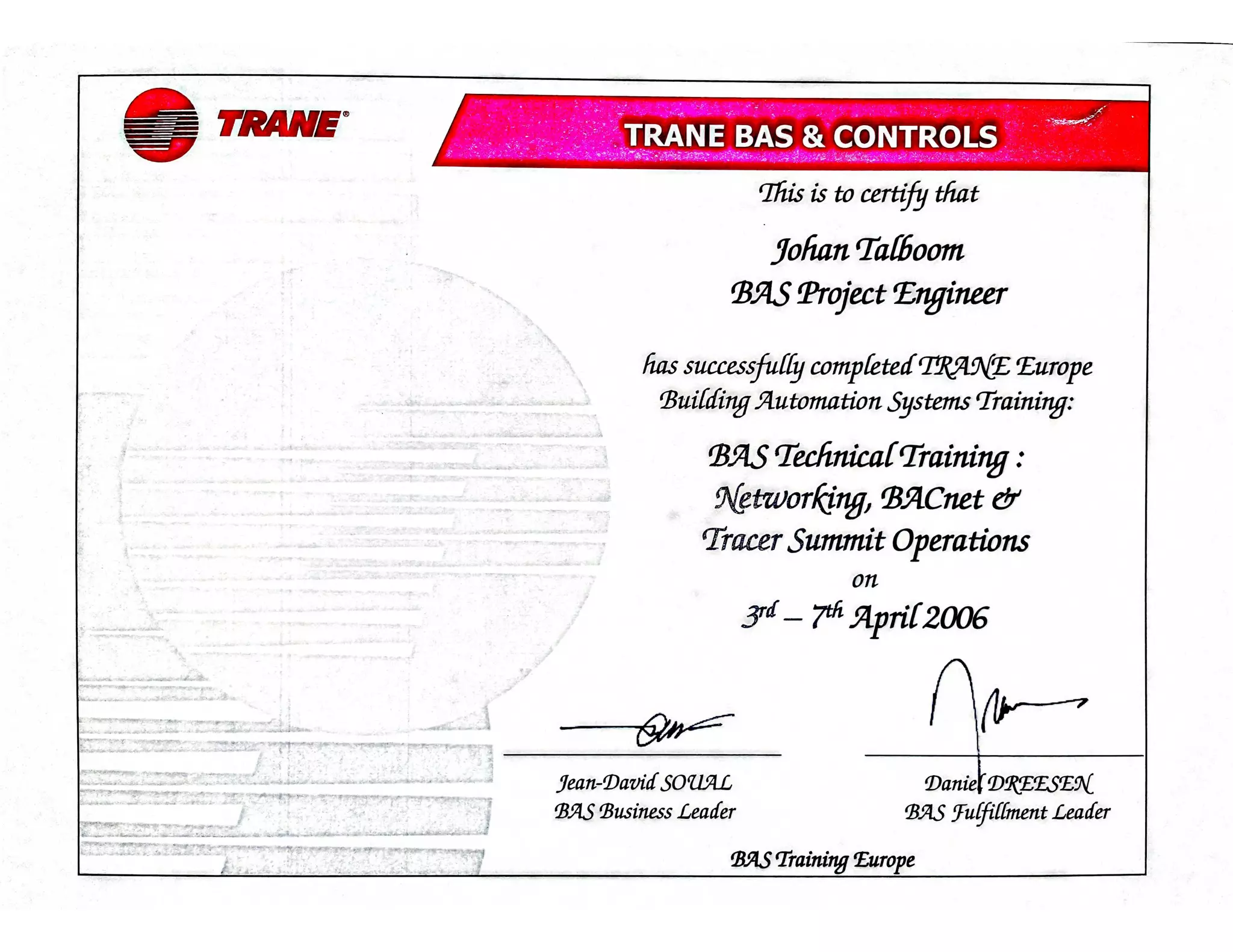 Trane Networking Bacnet & Tracer Summit | PDF