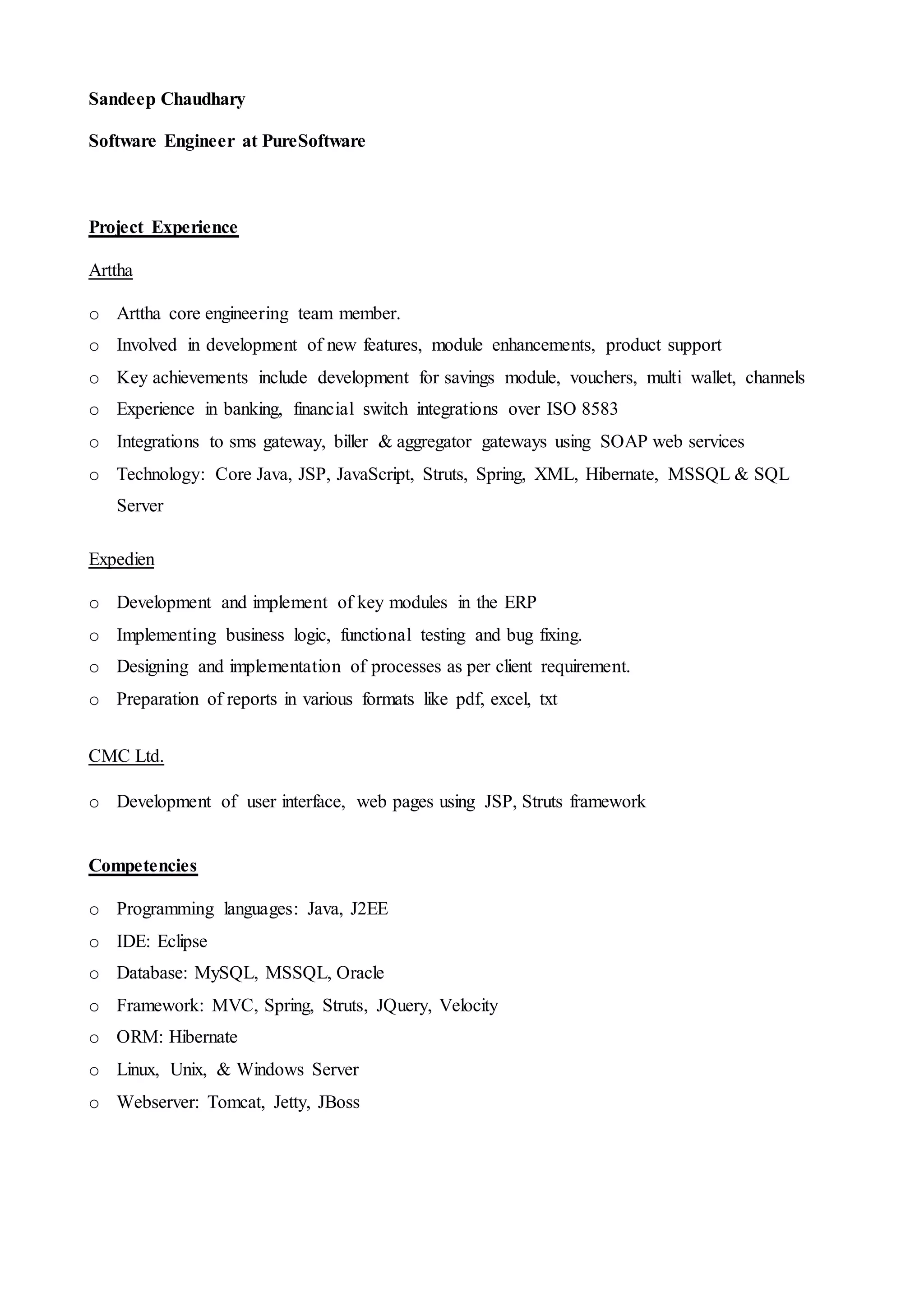 SandyResume | DOCX | Programming Languages | Computing