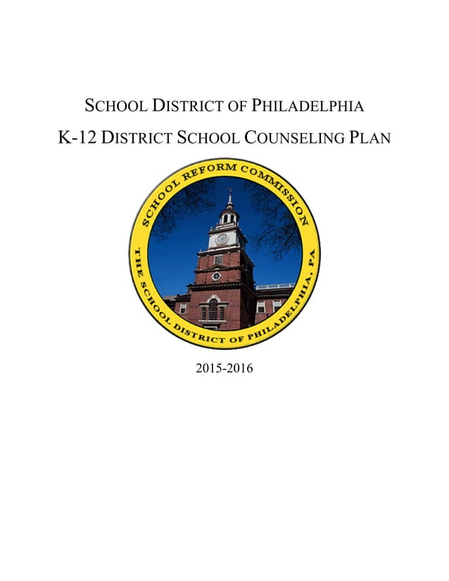 K12 District Counseling Plan 15-16 rev | PDF