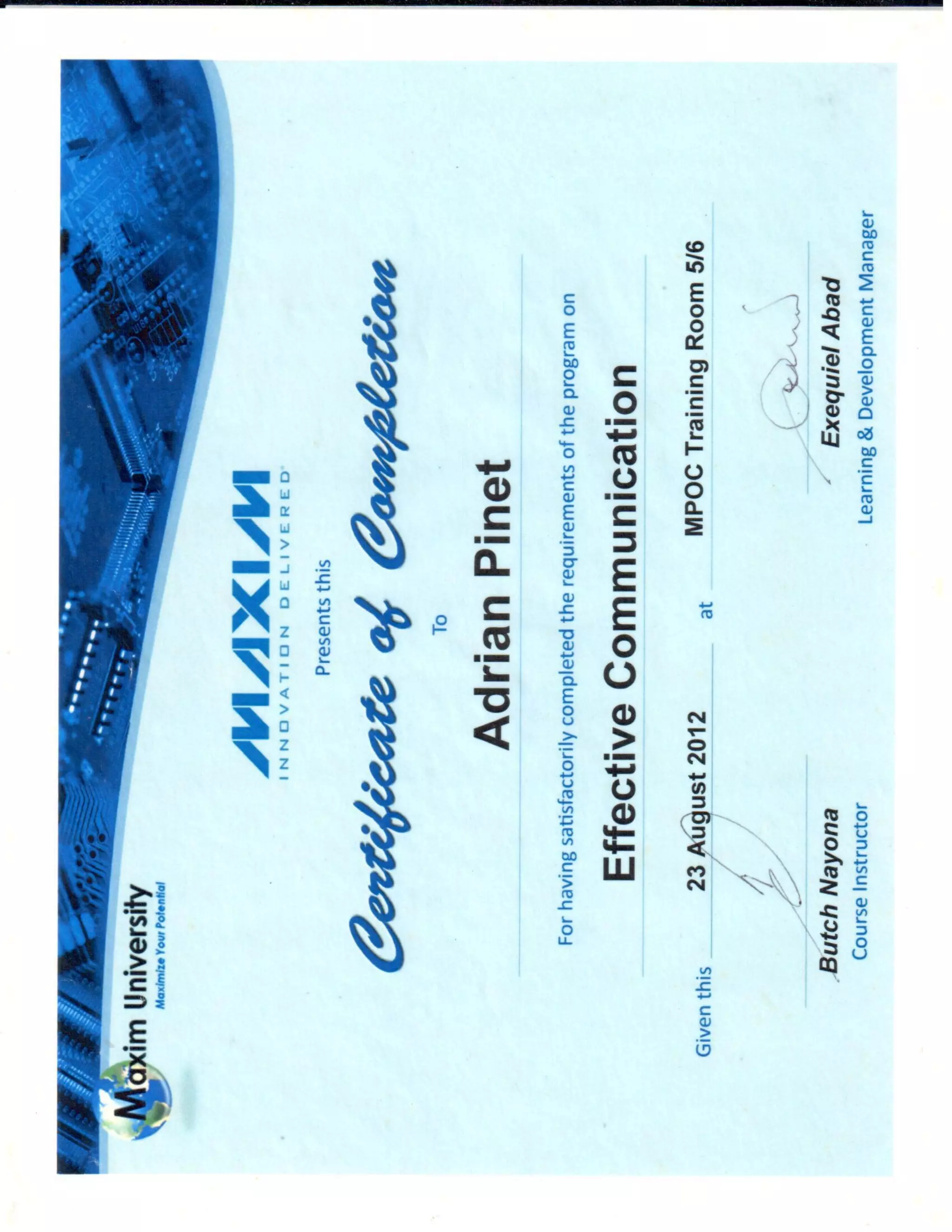 ACTUAL TRAINING_EFFECTIVE COMMUNICATION | PDF