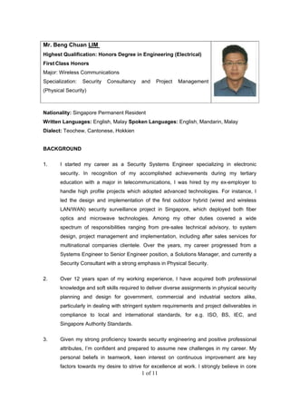 Beng Chuan LIM_March 2015_CV | PDF