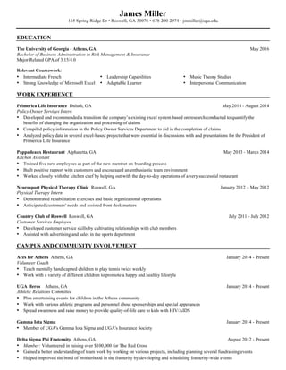 Resume Final | PDF