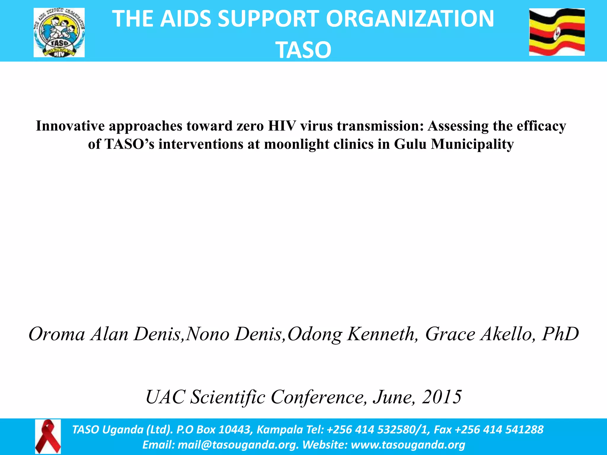 UAC Scientific Conference Abstract I | PPTX