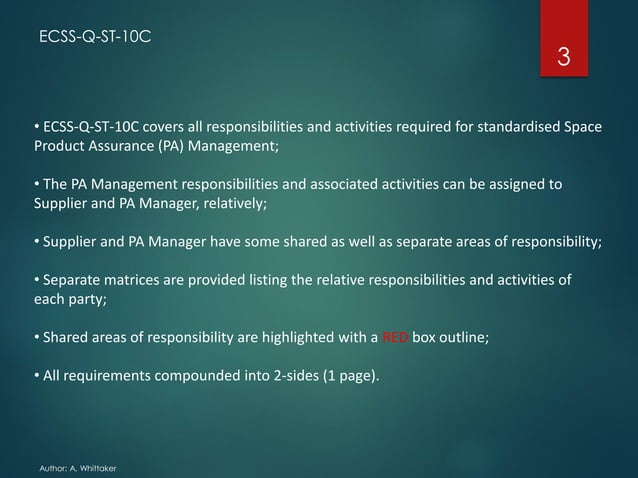 ECSS-Q-ST-10C Supplier vs PA Manager Responsibilities_formatted | PDF ...