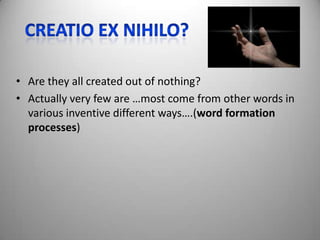 A2 english language word formation processes | PPTX