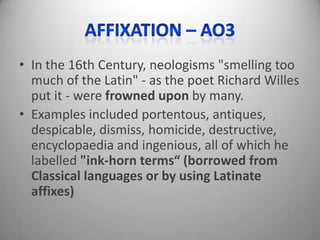 A2 english language word formation processes | PPTX